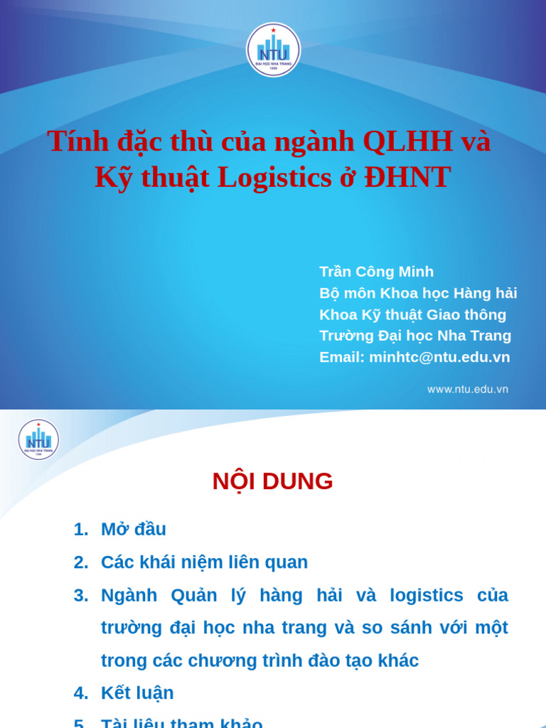 Gioi Thieu Ngã NH QLHH-Logistics | PDF