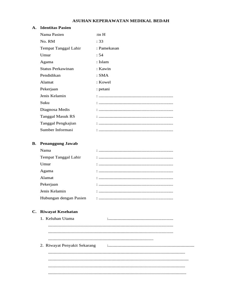 Format Askep KMB | PDF