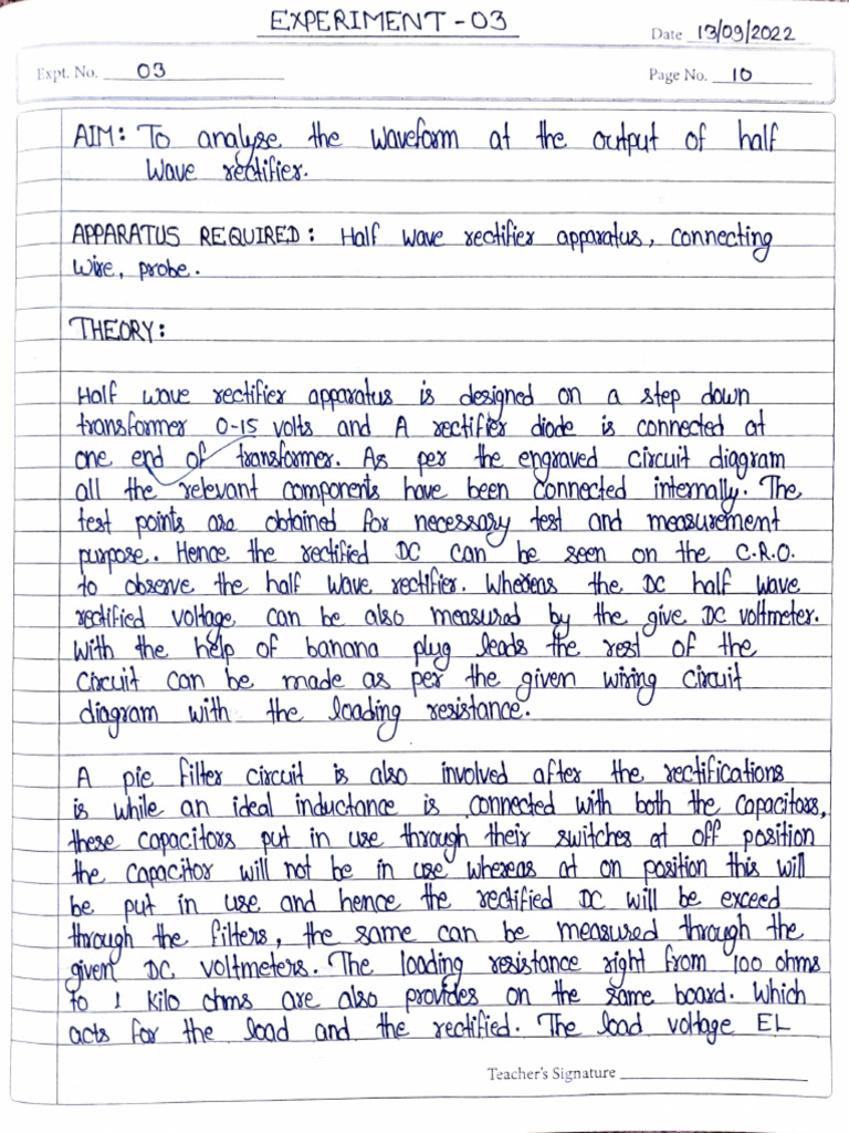 Analog Expt.03 | PDF