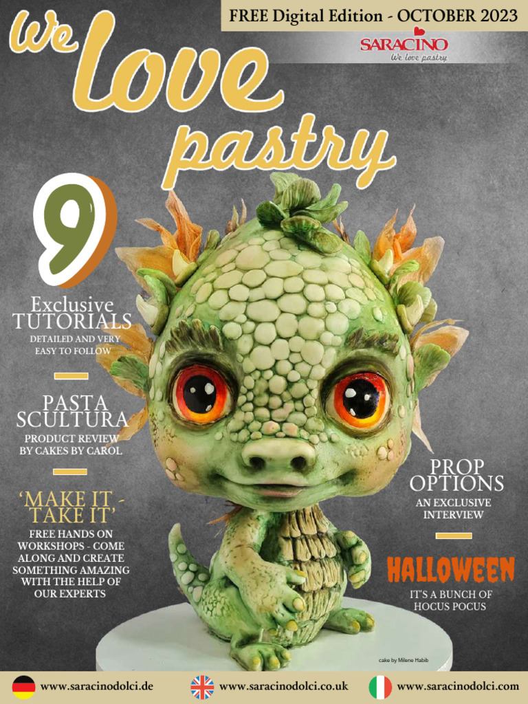 Saracino FREE Monthly Cake Decorating Magazine We Love Pastry October ...
