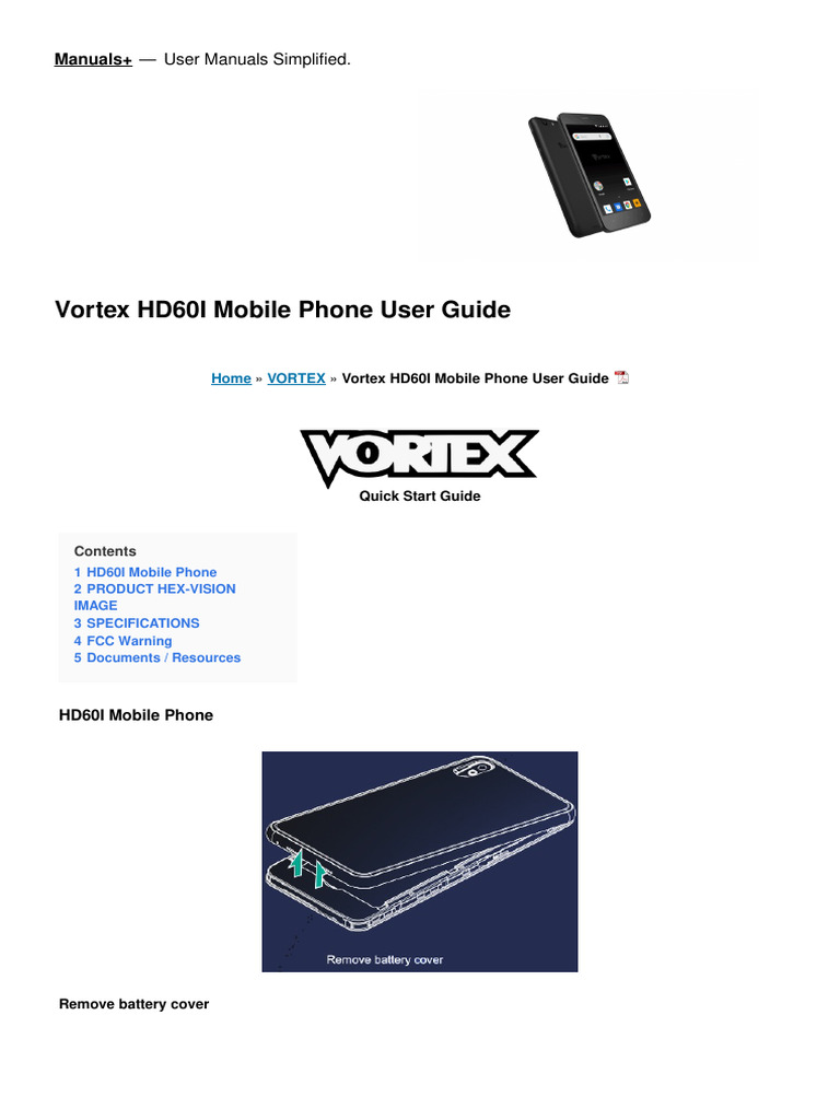 Hd60i Mobile Phone Manual | PDF