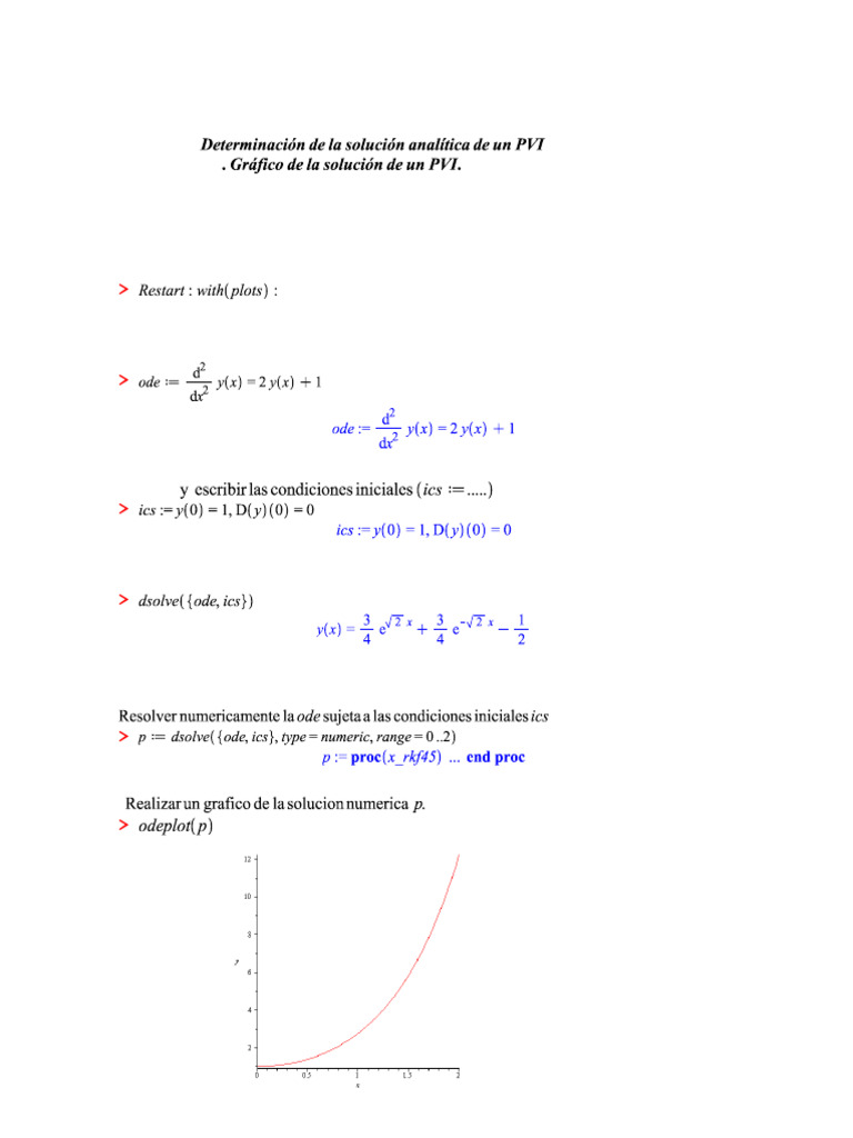 Uso Del Programa Maple - 2ºc2022 | PDF