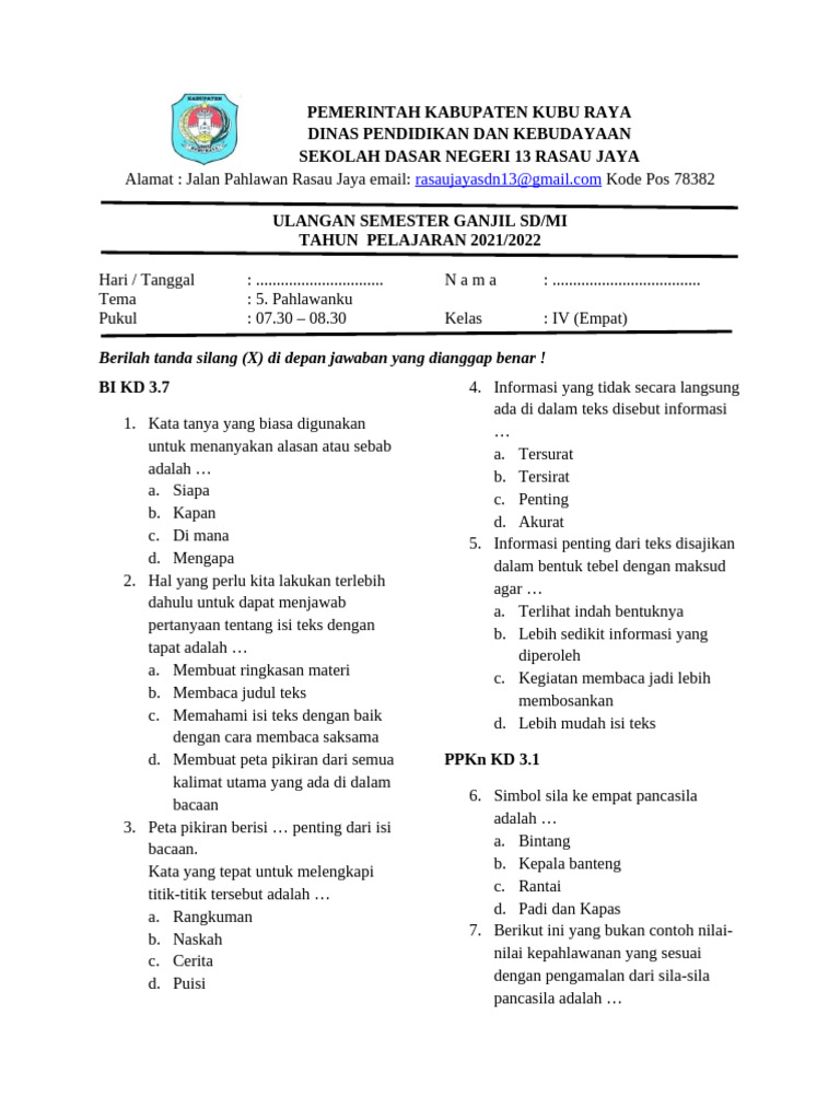 Pas Tema 5 | PDF | Indonesia