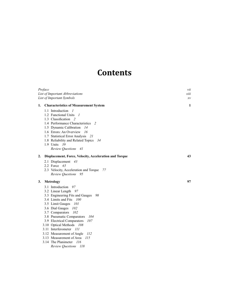 Detailed Table of Contents | PDF