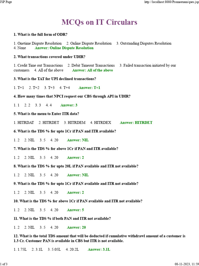 IT Circulars | PDF | Payments | Banking Technology