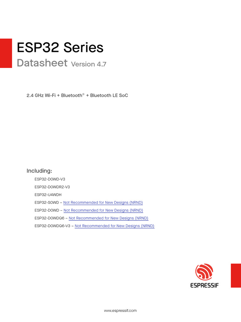 Esp32 Datasheet en | PDF