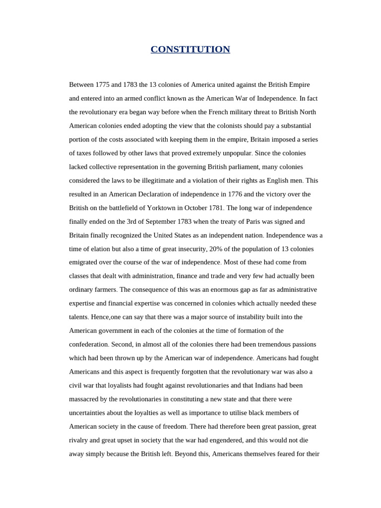 Constitution (Final) | PDF | Political Science | Government