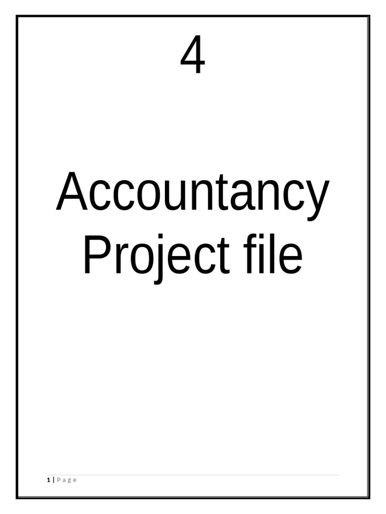 Accountancy Project Class 12 2024-25 | PDF