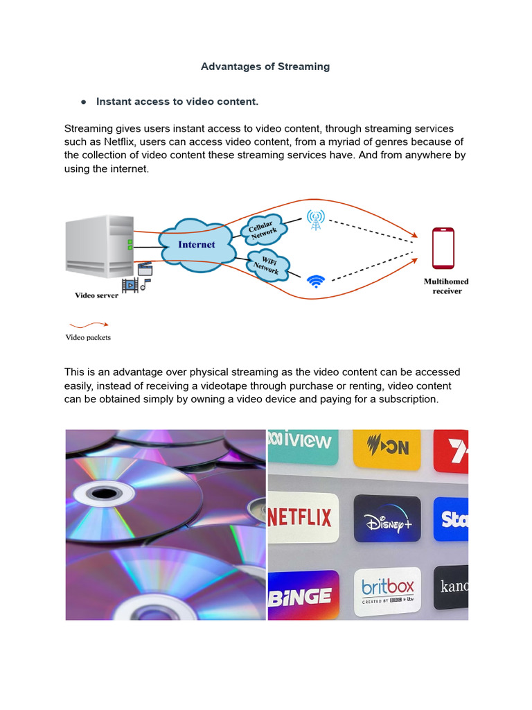 Advantages of Streaming | PDF