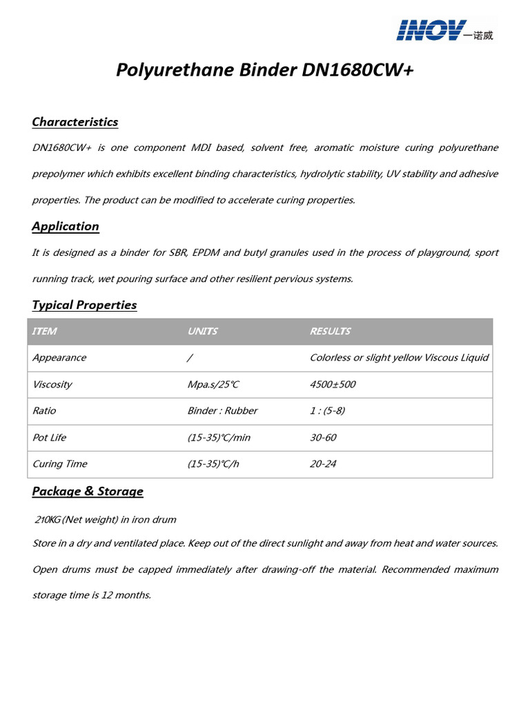 (TDS) INOV DN1680CW+ Aromatic | PDF
