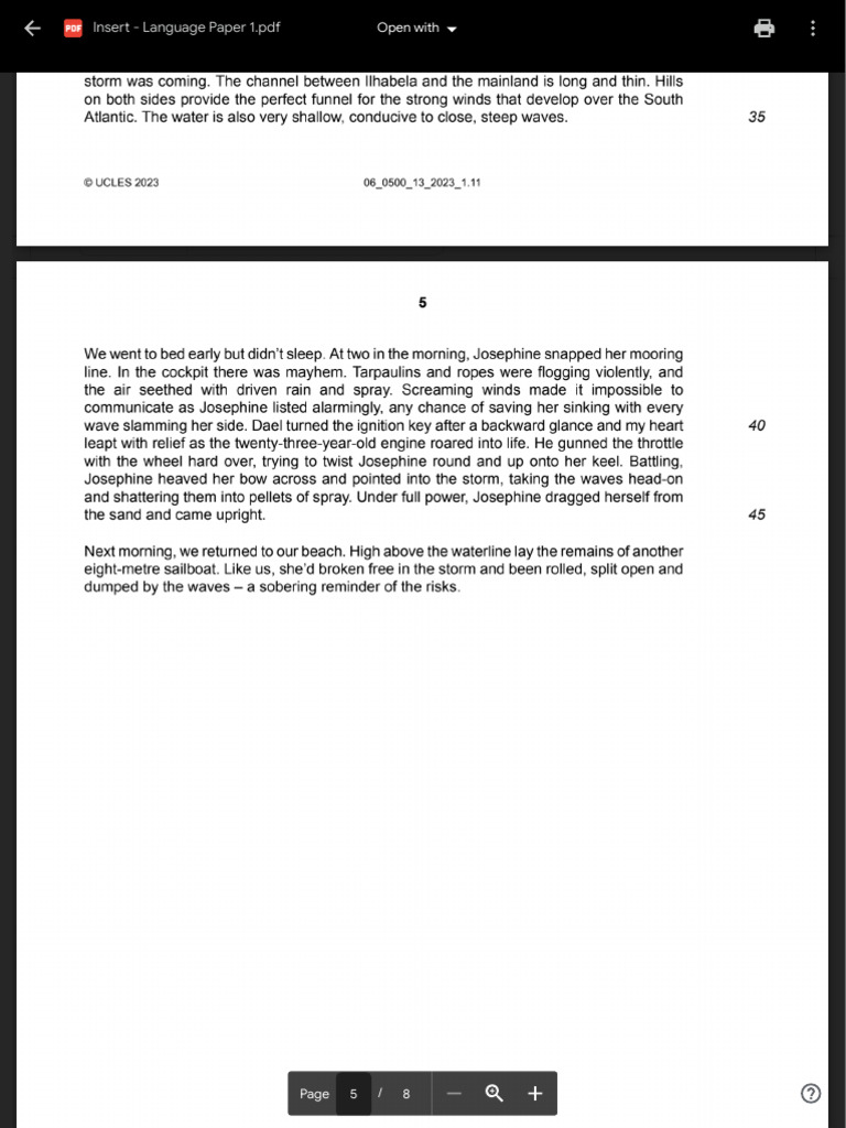 Language Paper 1 | PDF