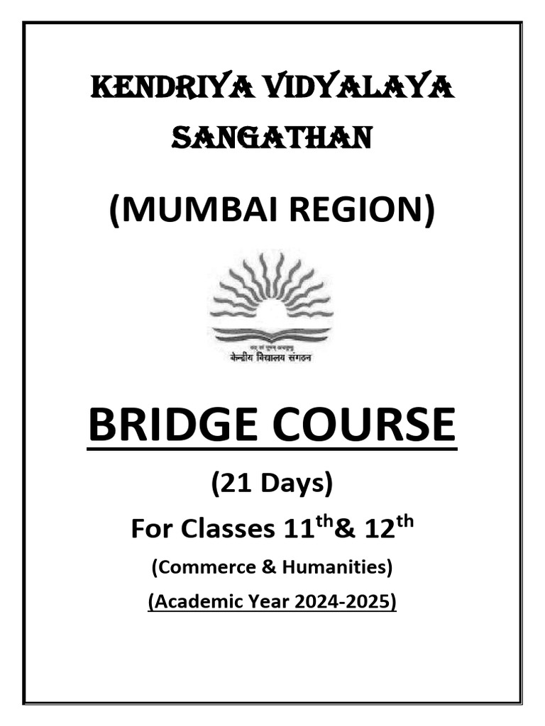 Accountancy Bridge Course Class 12 2024-25 | PDF