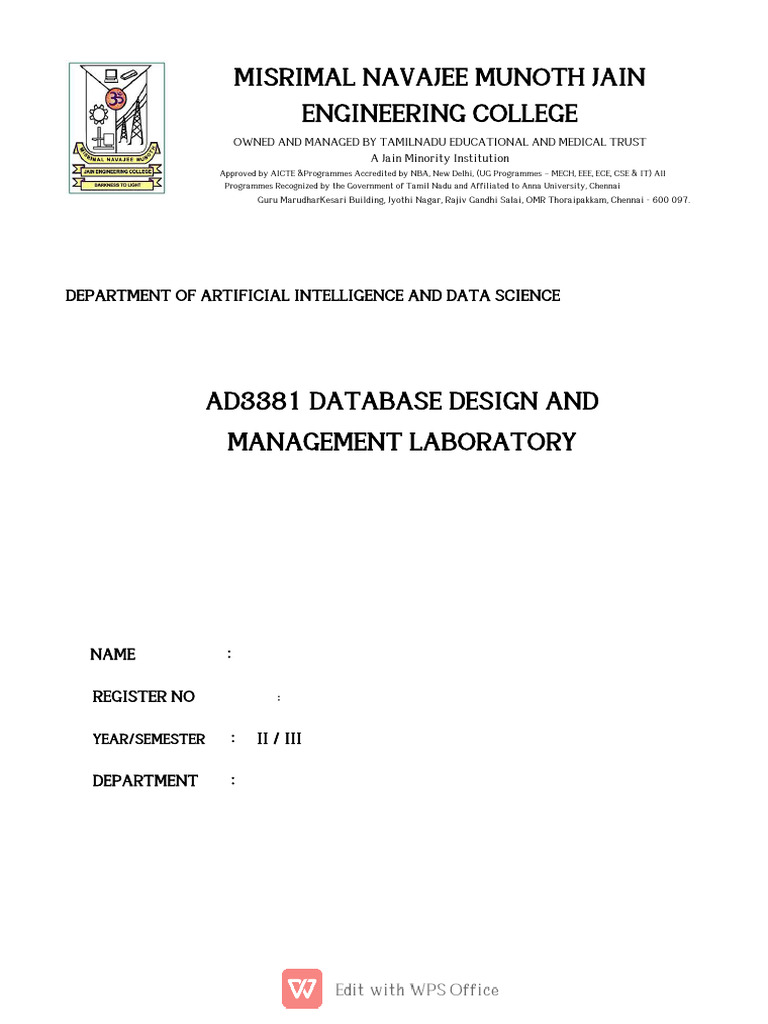 DDM Lab Manual | PDF | Databases | Data Model