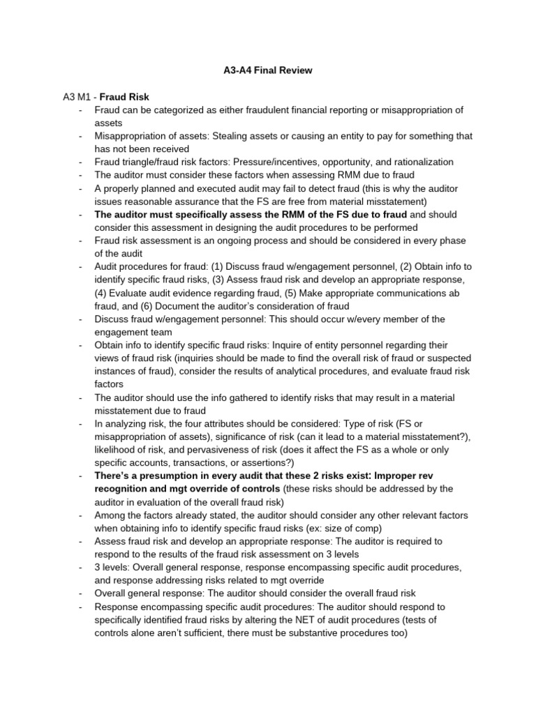 A3-A4 Final Review | PDF