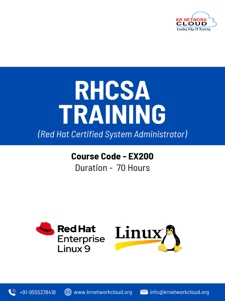 RHCSA Training for Red Hat Linux 9 | PDF | Secure Shell | Command Line ...