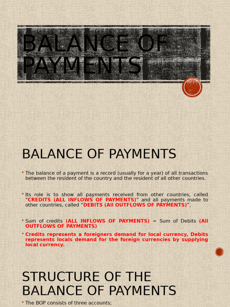 Balance of Payments | PDF