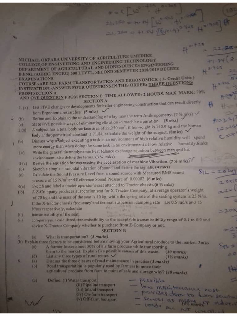 Past questions | PDF