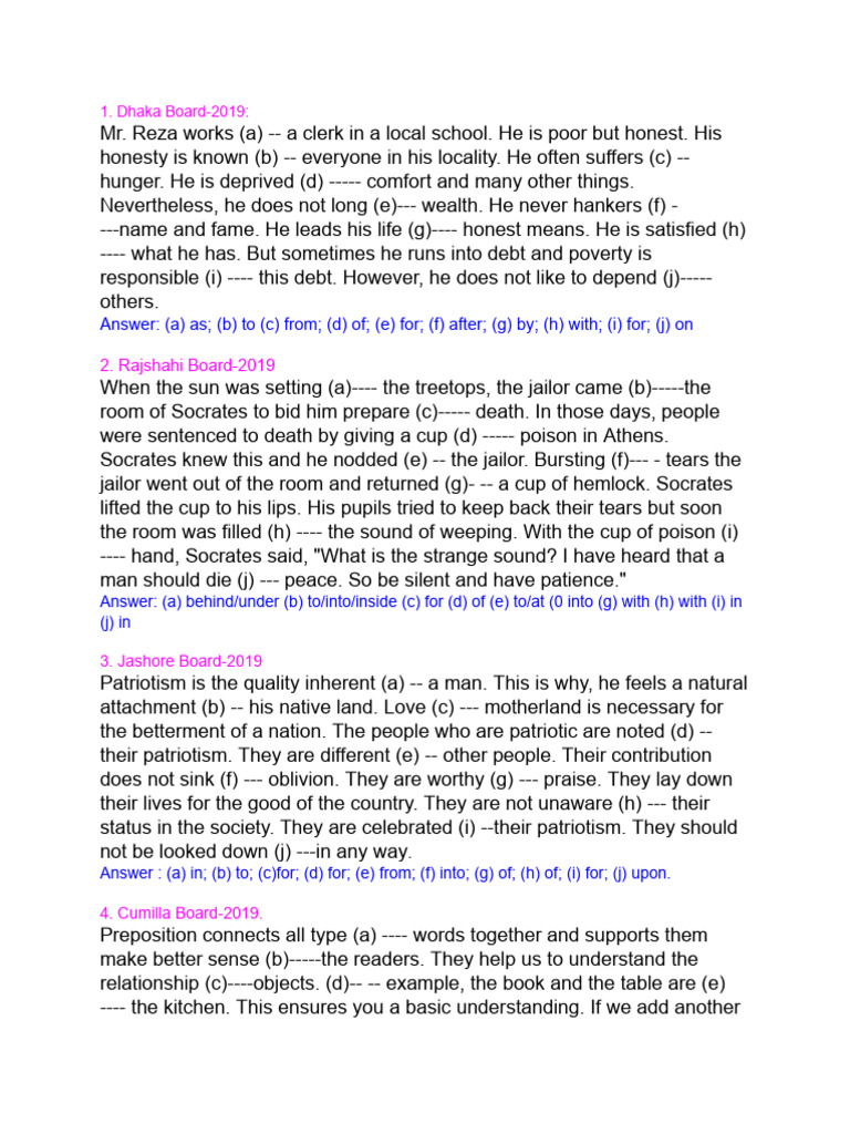 Preposition 2019-2016 | PDF