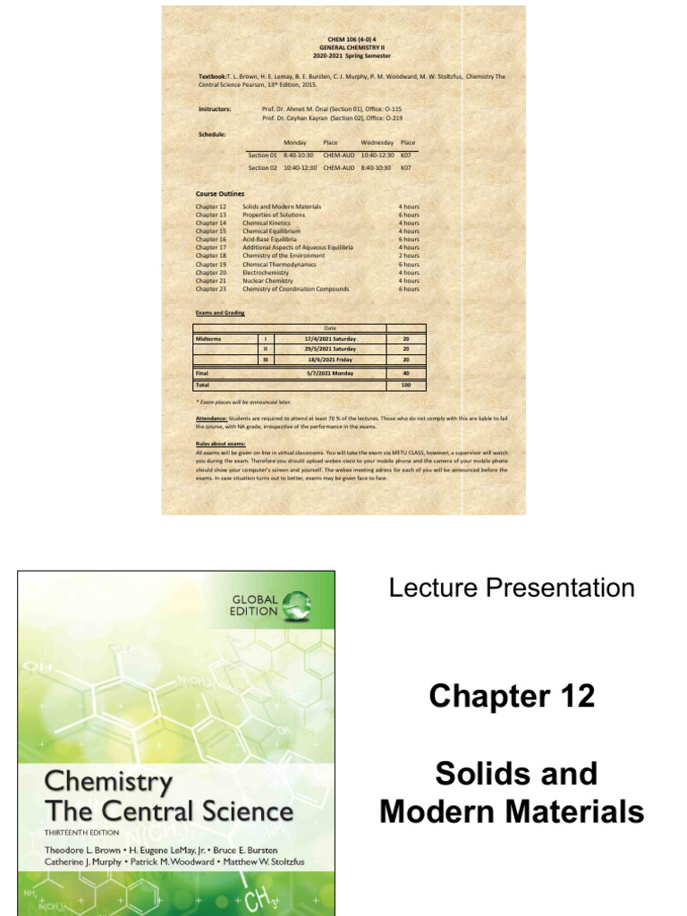 Chem 106 CHP 12 CK | PDF