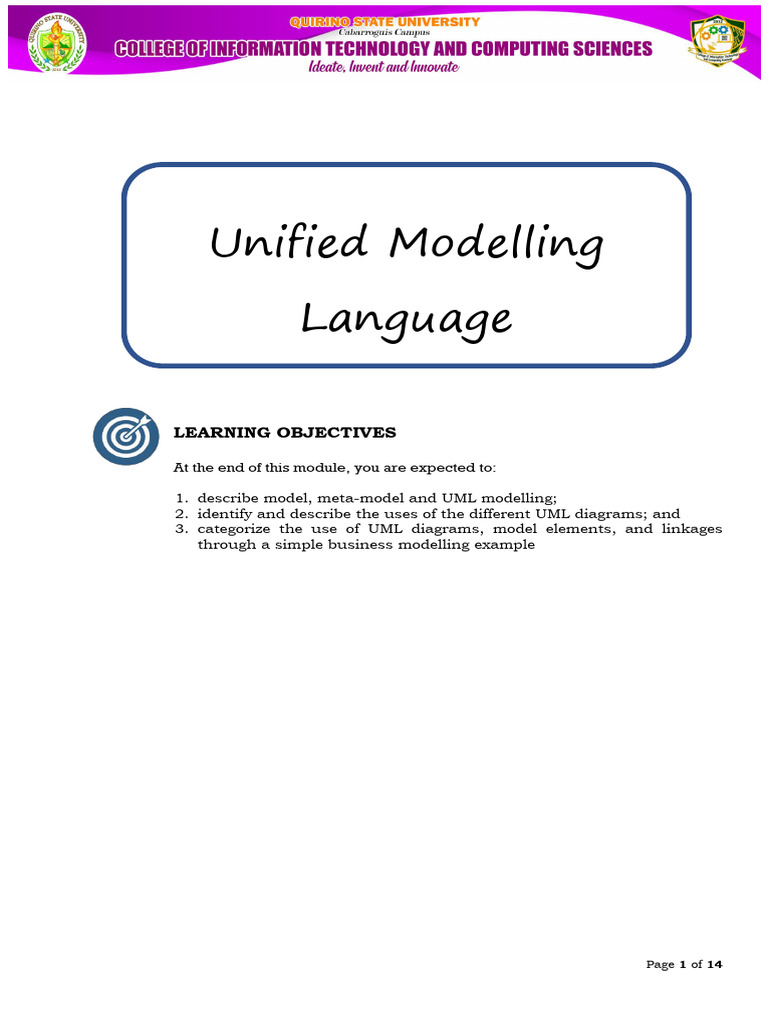 Unified Modelling Language | PDF