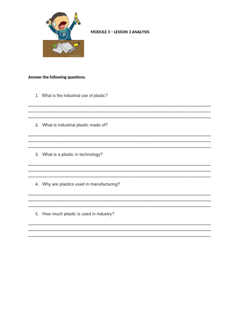 Module 3 – Lesson 3 Analysis | PDF