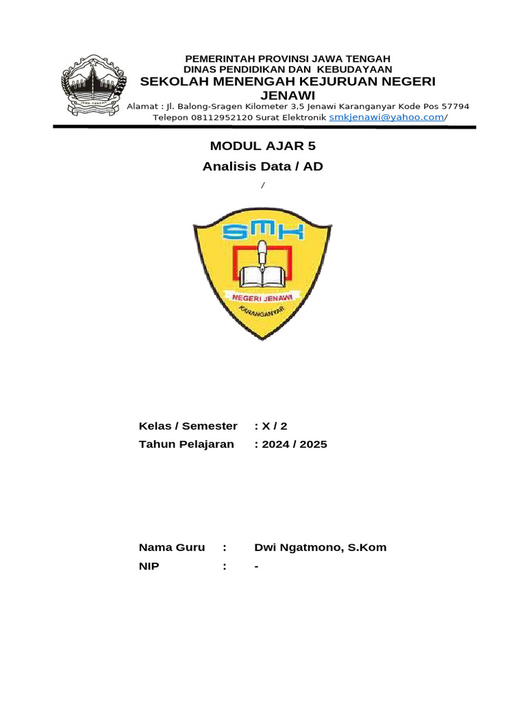 Modul Ajar Informatika 5 AD | PDF