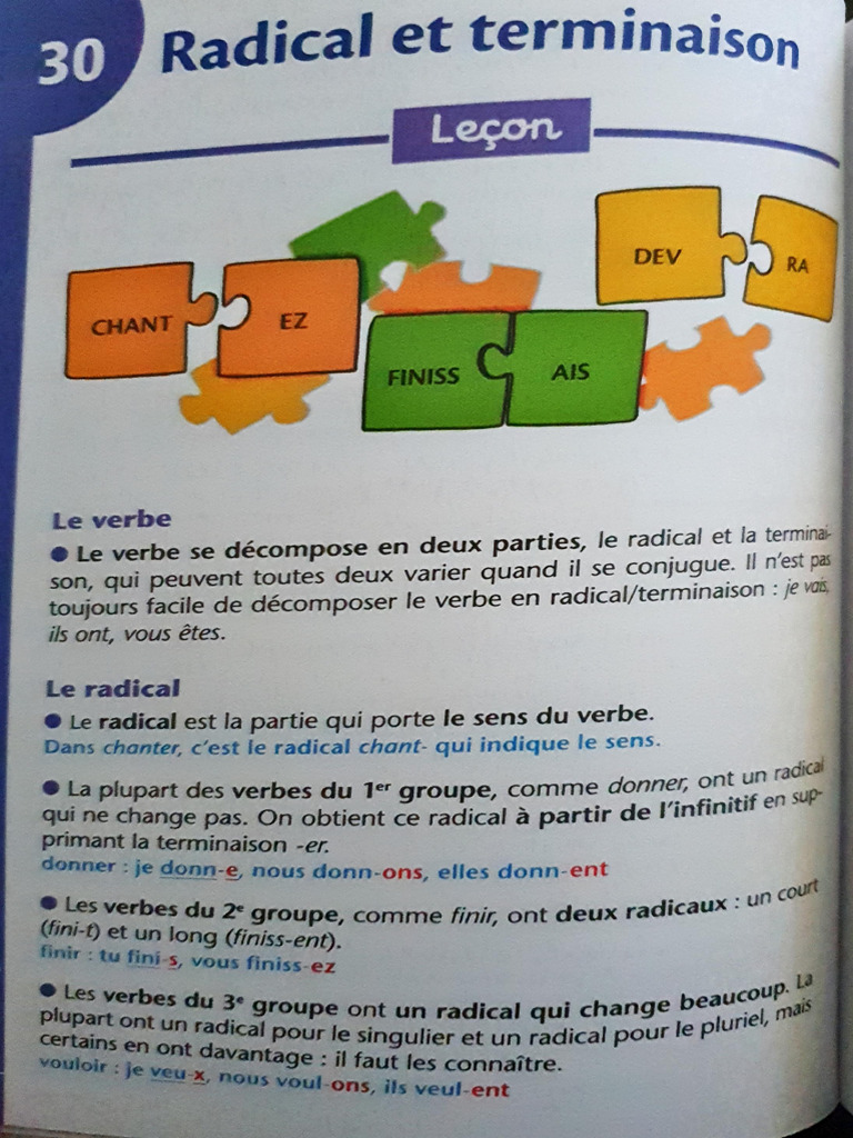 Radical Et Terminaison | PDF
