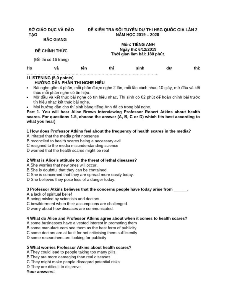 VÒNG 2 - BẮC GIANG (L2) | PDF