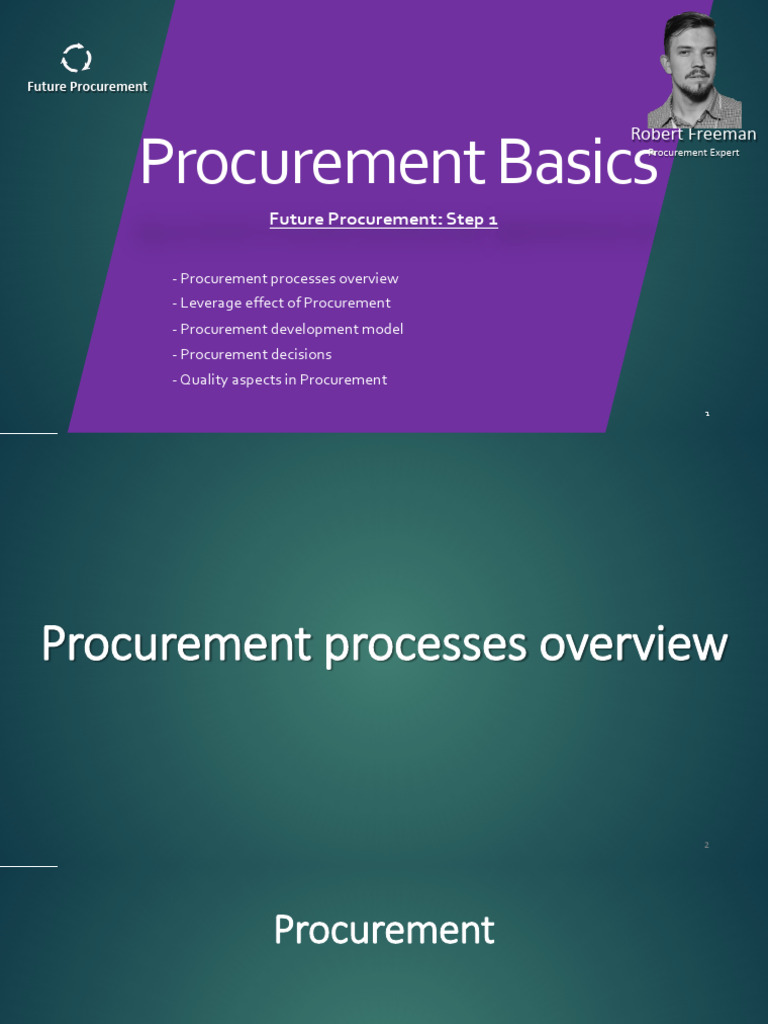 1 Procurement Basics | PDF