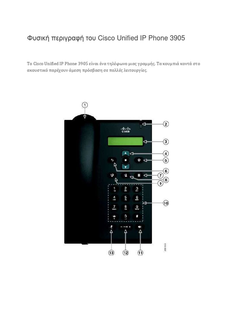 Cisco IP Phone 3905 Manual | PDF