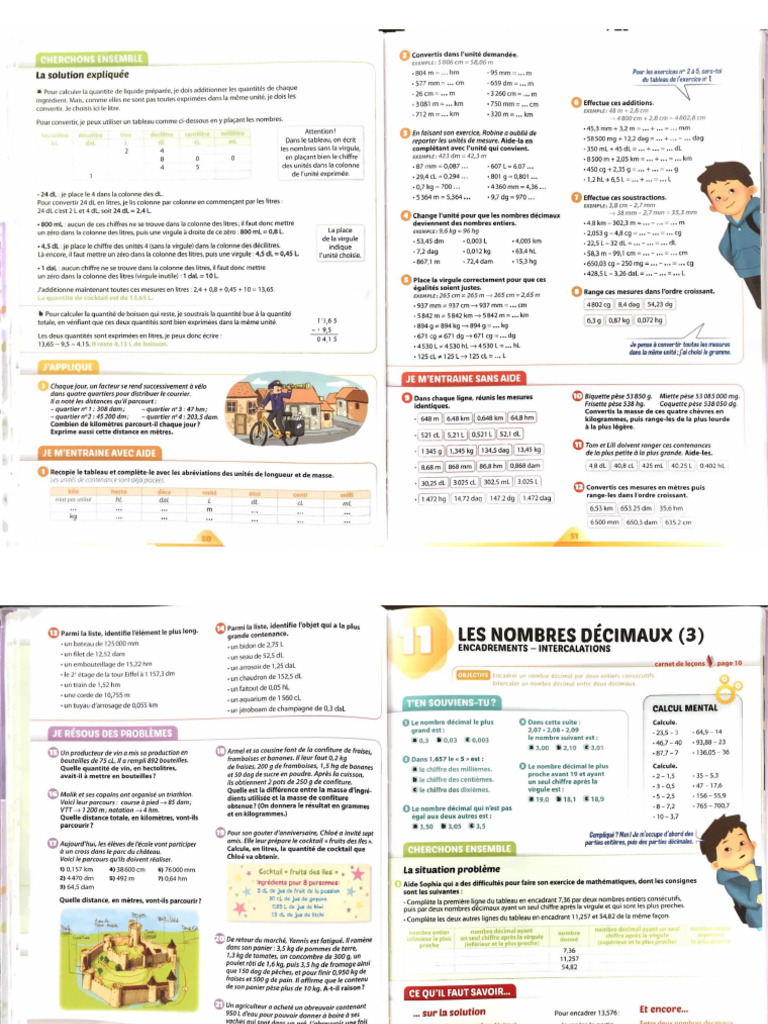 Compagnon Maths CM2 p50 À 89 | PDF