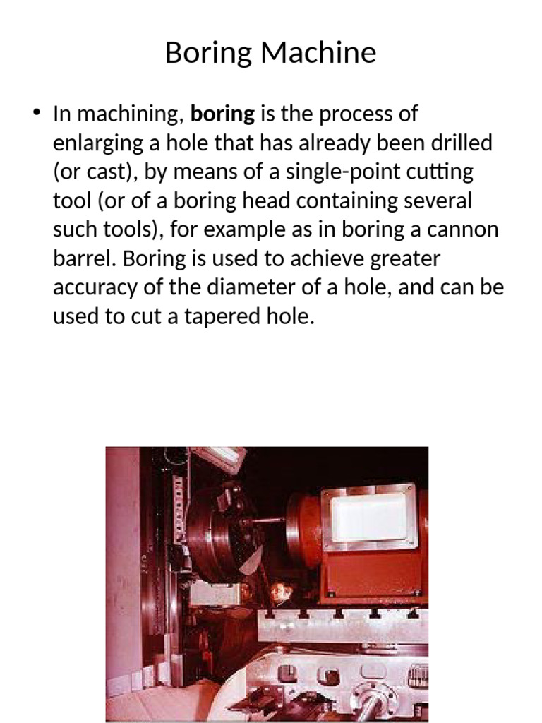 Boring Machine 131903 Manufacturing Process | PDF