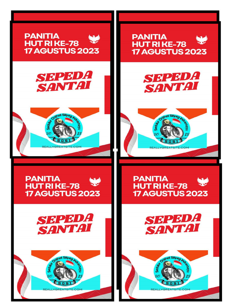 Kartu Nama Panitia Hut Ri Ke 78 | PDF