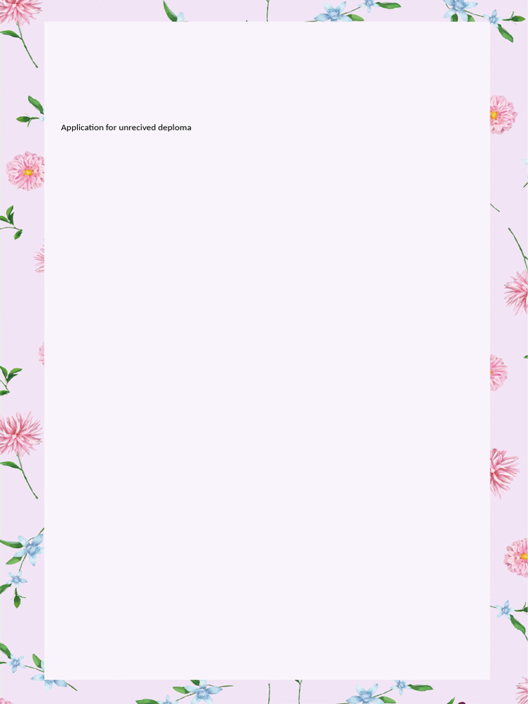 Pink Fresh Flowers Letter-WPS Office | PDF
