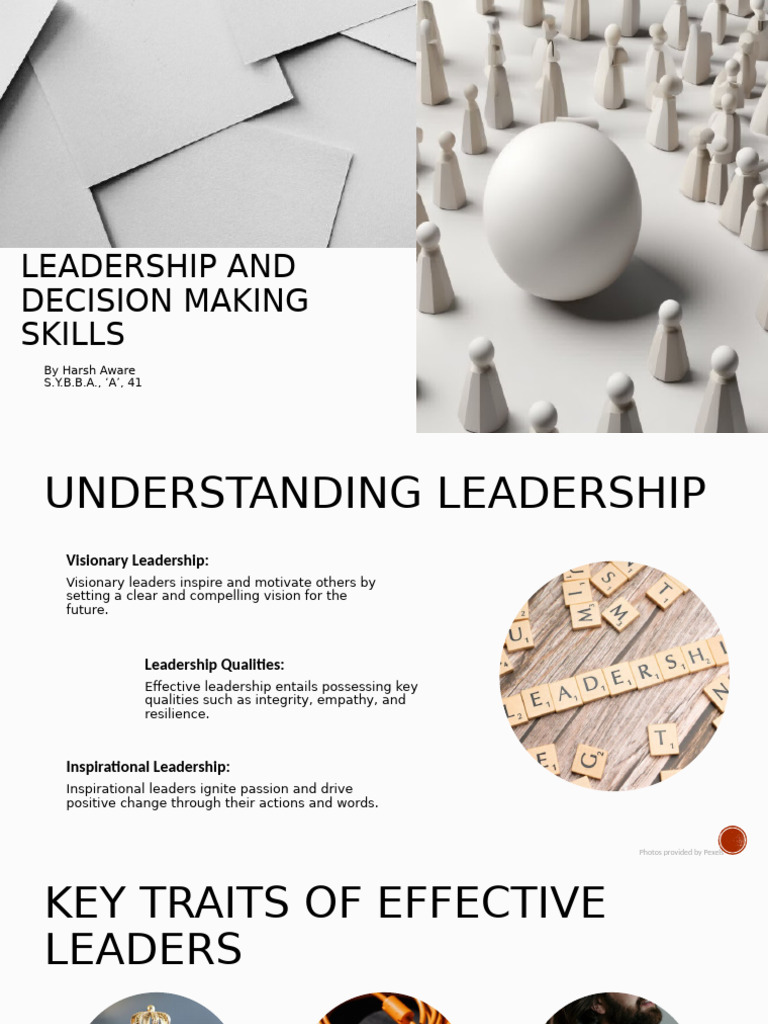 Leadership and Decision Making Skills | PDF
