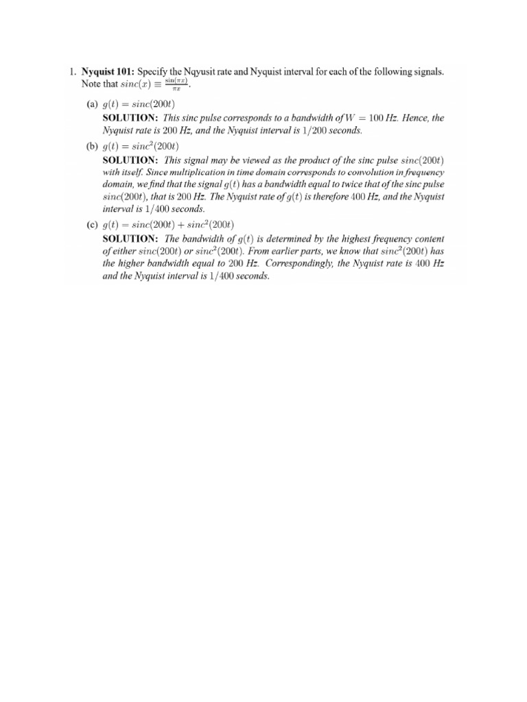 Sampling Question | PDF