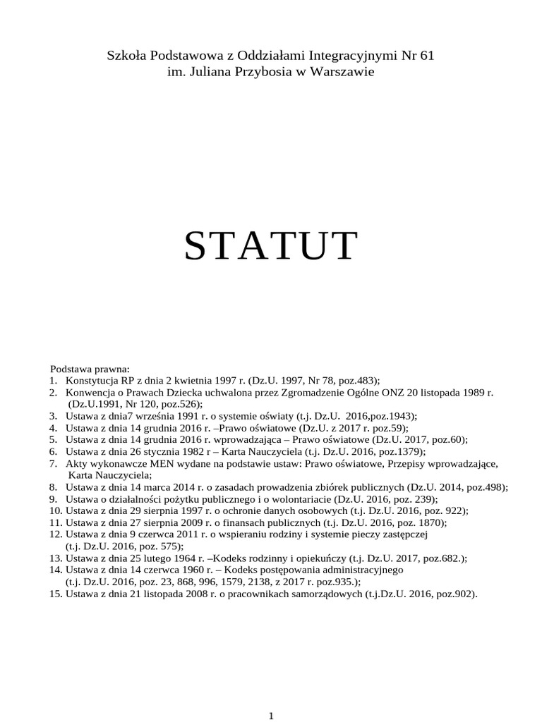 Statut SP61 2023 | PDF