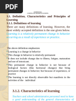 Learning Theories and Influencing Factors | PDF | Classical ...