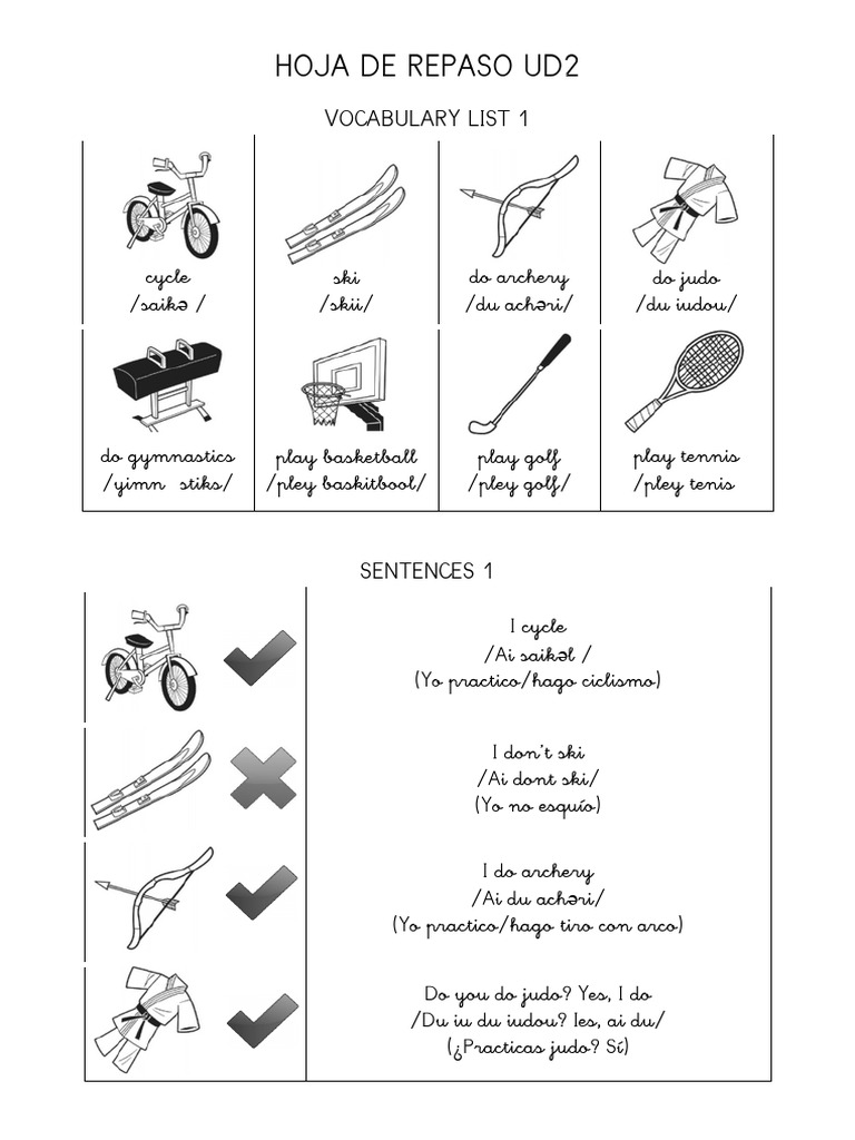 Ficha de Repaso UD2 | PDF