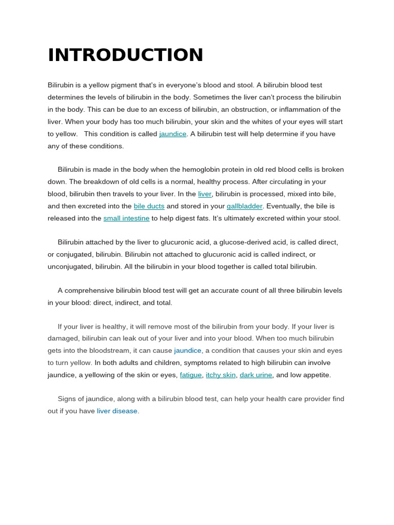 Bilirubin Debojit | PDF