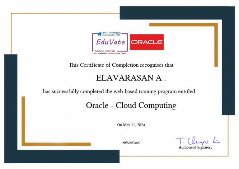 Oracle - CC (CSR) - Oracle - Cloud Computing | PDF
