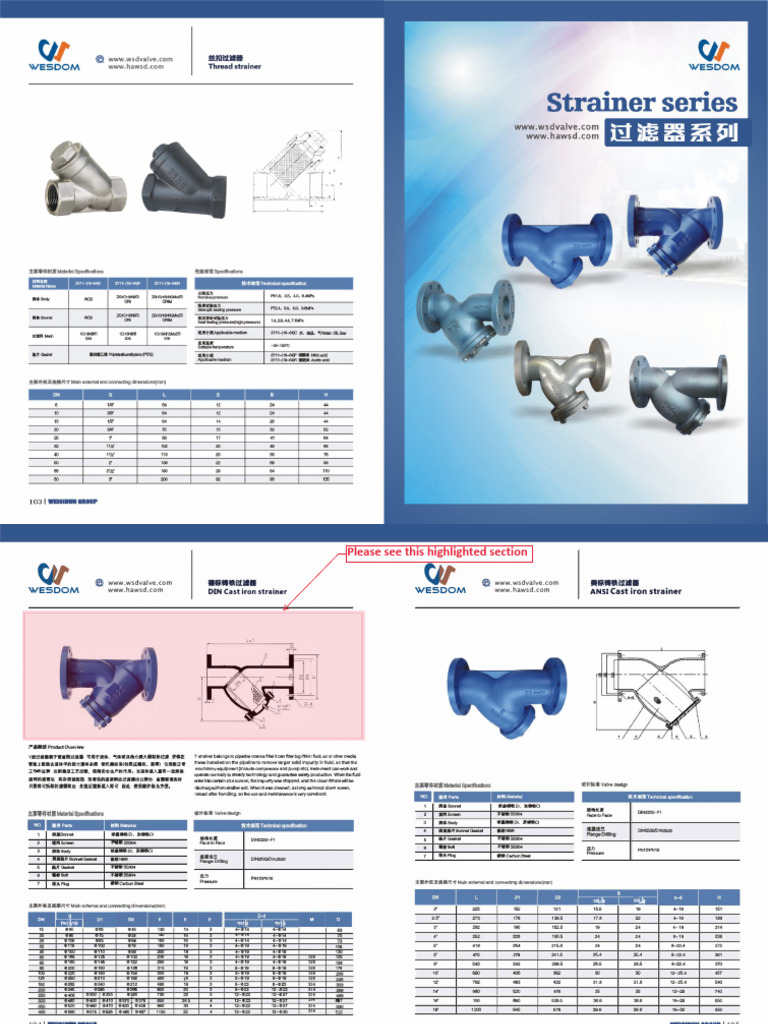 Product Data For Check Valve and Wye-Strainer00 | PDF