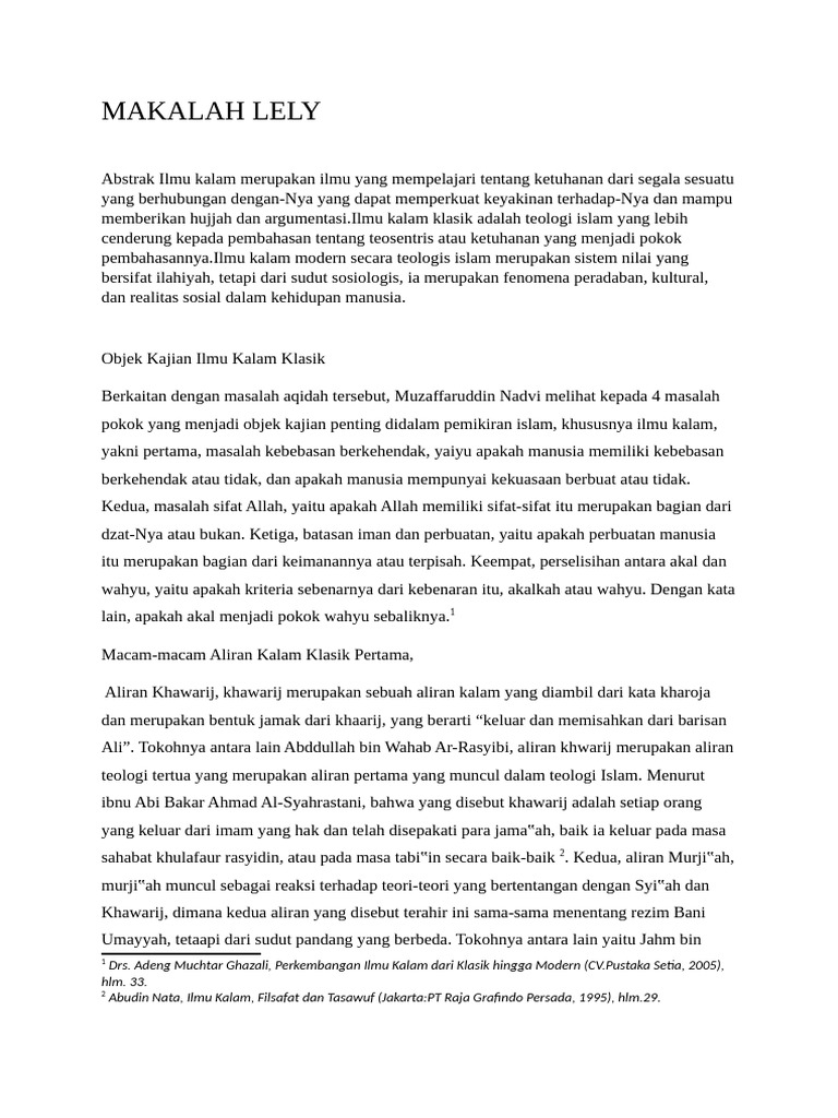 Makalah Lely | PDF