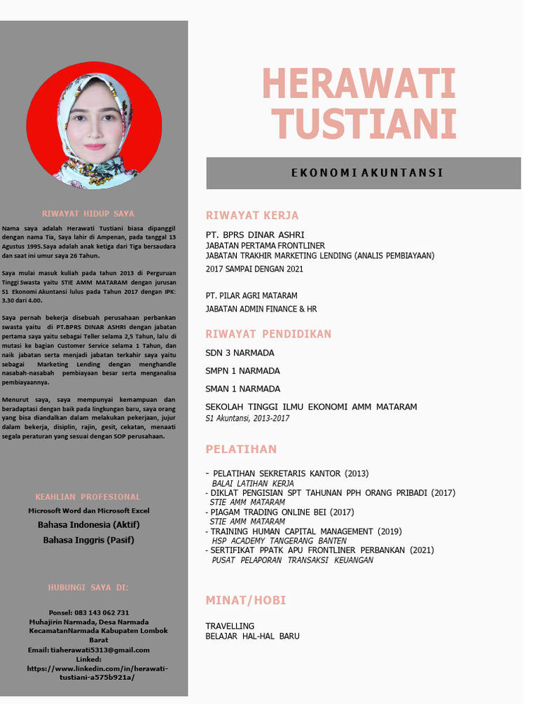 CV Herawati Tustiani | PDF