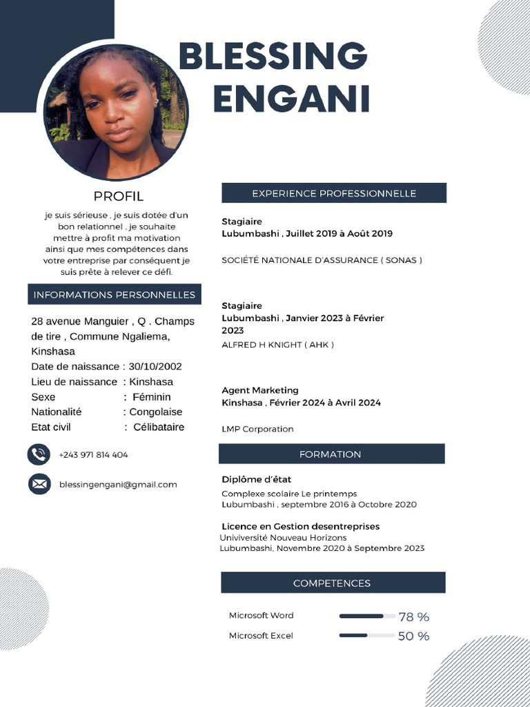 CV de Blessing Engani | PDF