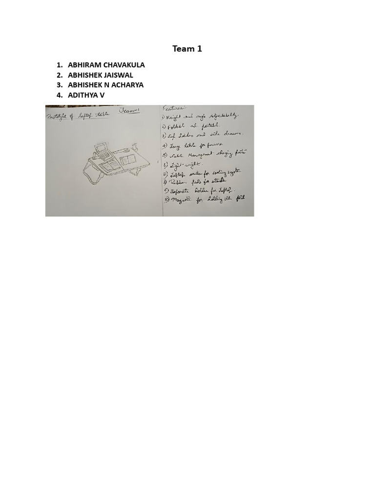 Activity - Laptop Table | PDF