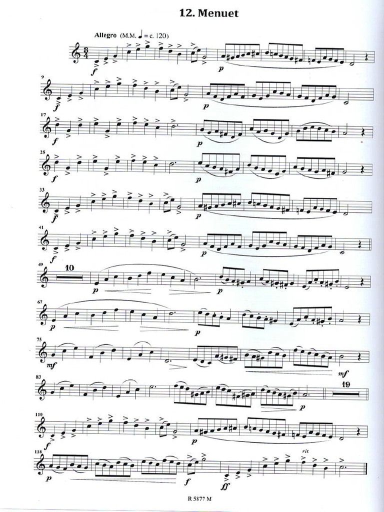 12. Menuet | PDF