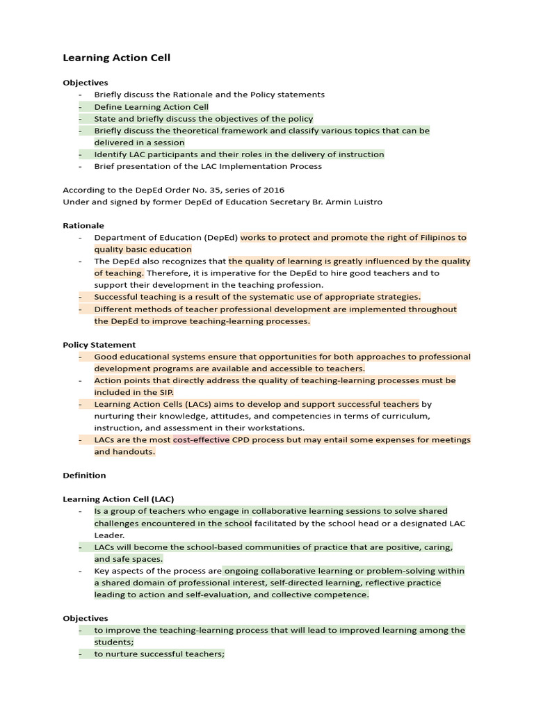 EDUC 3-Reporting Outline | PDF