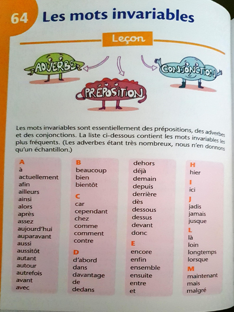 Mots Invariable | PDF