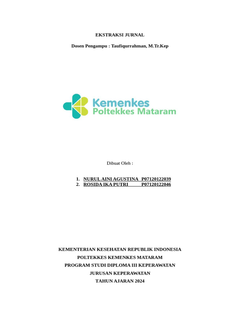 KLP 9 Ekstrak Jurnal | PDF